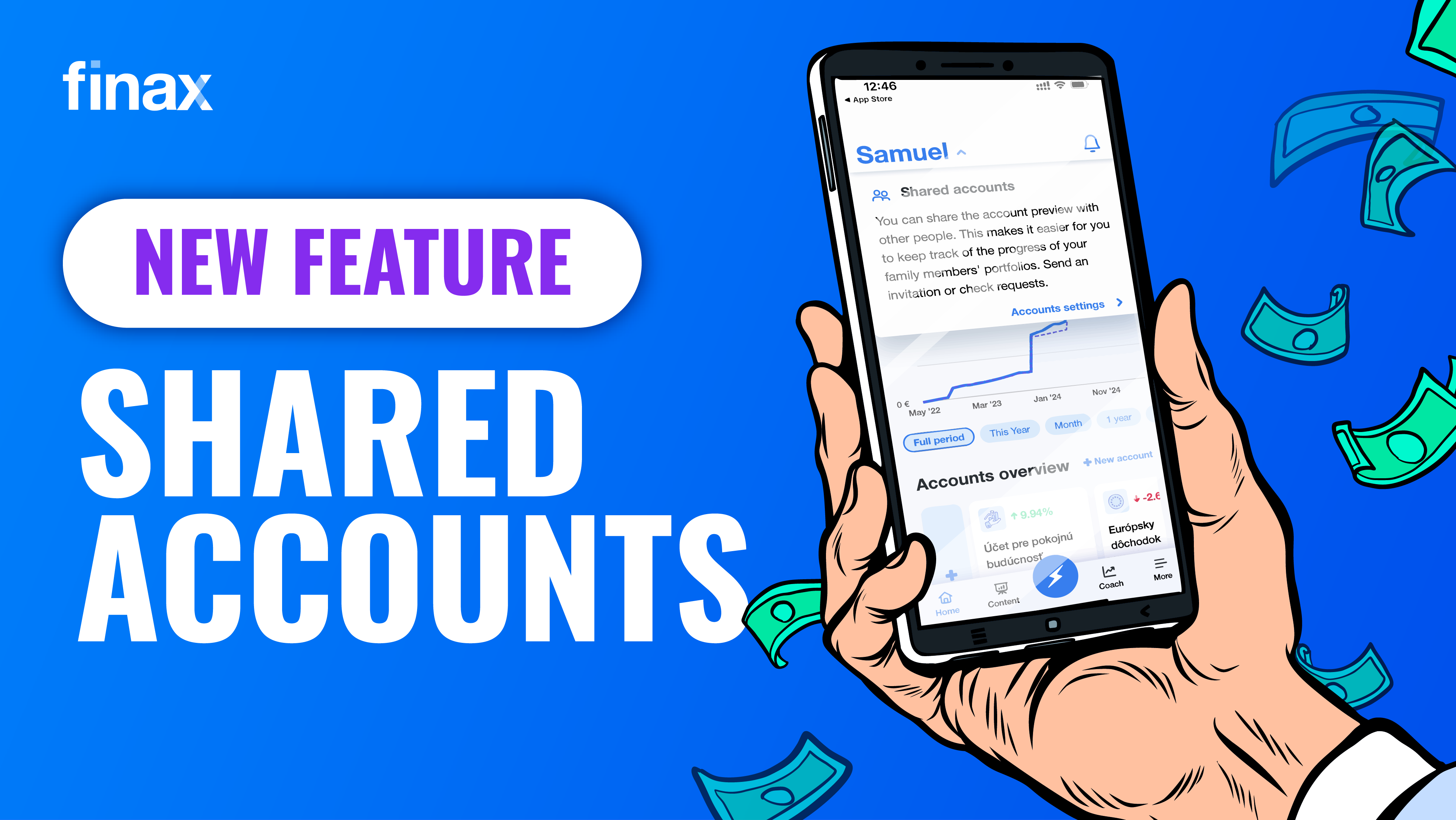 BRAND NEWS: SHARED ACCOUNTS | Finax.eu